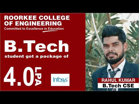 RAHUL KUMAR (B.Tech - CSE) II PLACED IN INFOSYS || ROORKEE COLLEGE OF ENGINEERING II RCE Roorkee ||