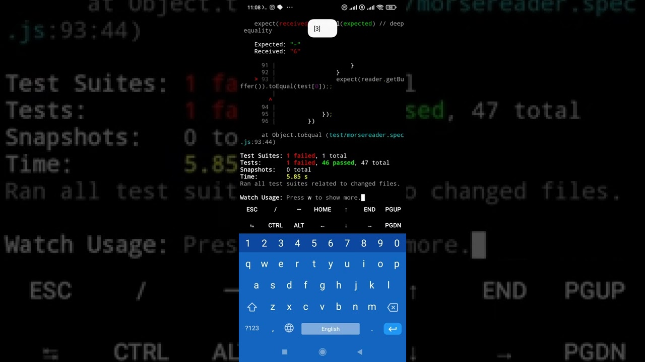 ASRM Programming: Morse Codes Decoder on Javascript in Termux