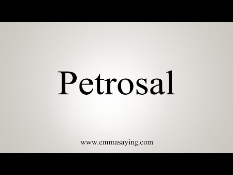 How To Say Petrosal