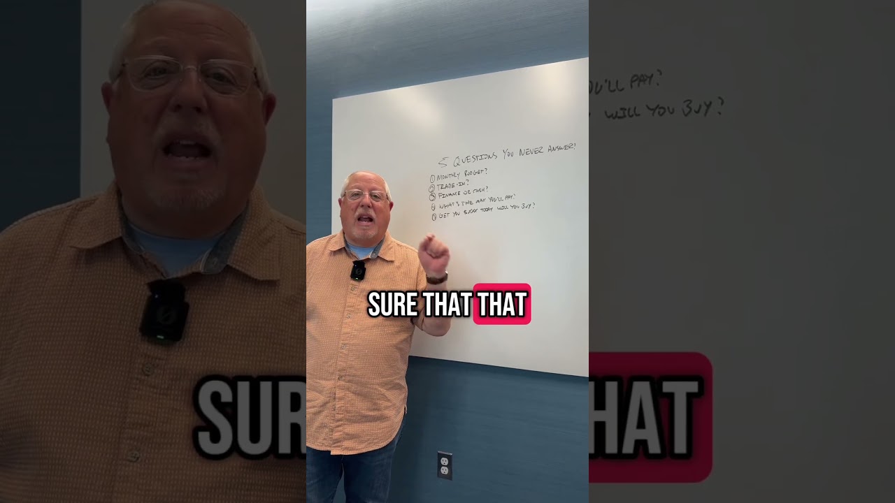 How to respond when the car dealer asks you these 5 questions