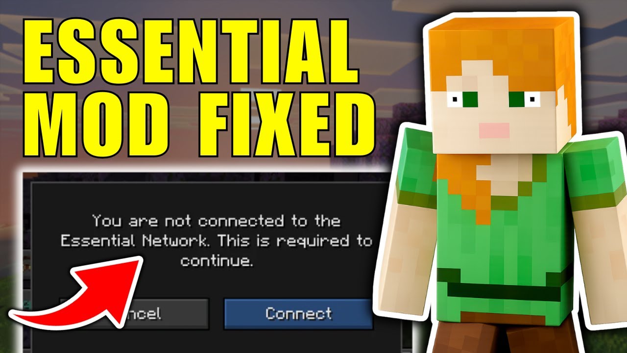 Fix Minecraft Essential Mod Not Connecting To Network - Guide 2026