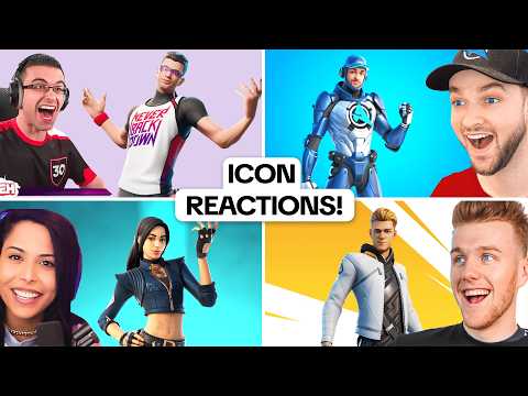 EVERY Fortnite Streamer Icon Skin Reaction!