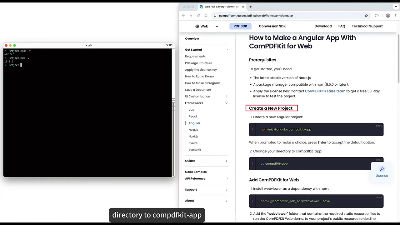 How to Create an Angular PDF Editor - Step 1: Create a New Angular project