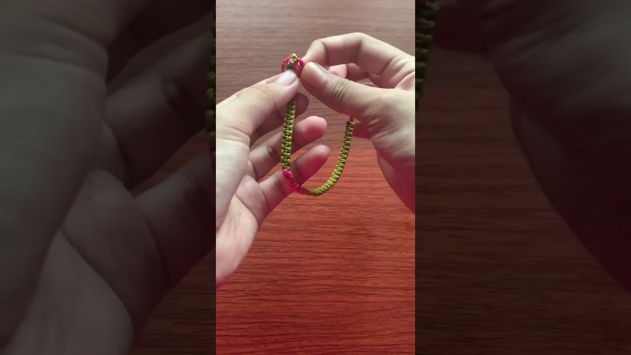 Adjustable bracelet tutorial🌼 #tutorial