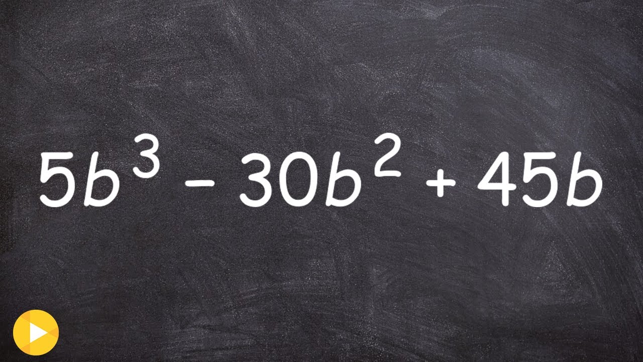 Factoring a cubic polynomial by factoring out common terms first