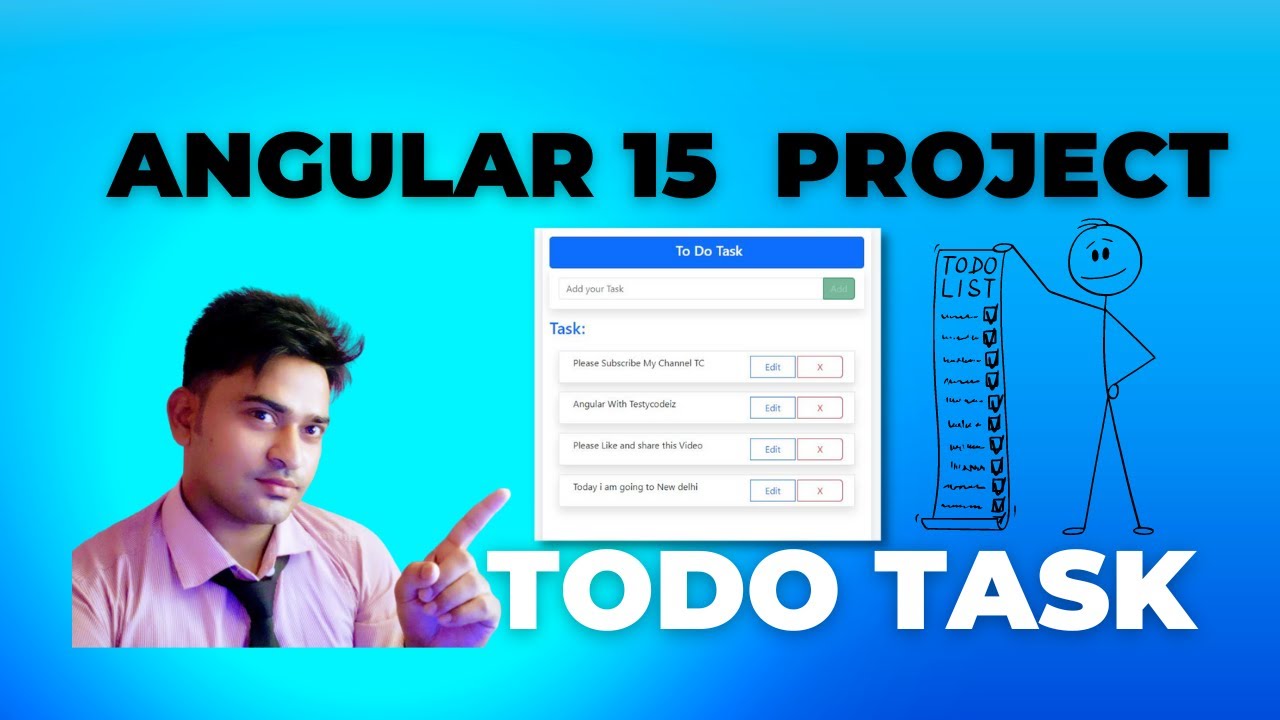 Angular Todo Task Application in Angular 15, Angular todo task Project with JSON-server part02