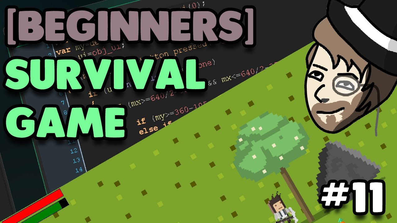 [GameMaker Beginner] Survival Game Tutorial [#11] Food & Hunger