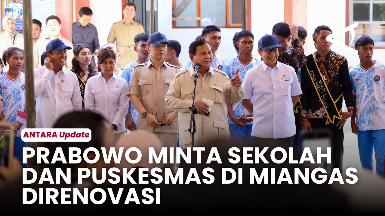 Visiting Miangas Island, President Prabowo ordered the renovation of schools and community health...