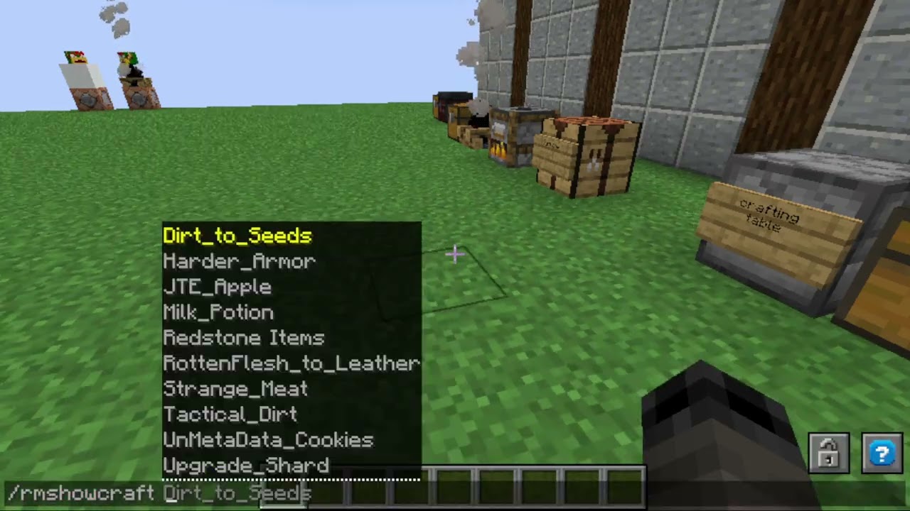 Minecraft Plugin | Show Crafting Recipe Command