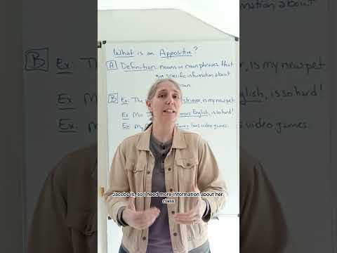 What is an Appositive? Improve Your English Conversation and Writing Tips #shorts