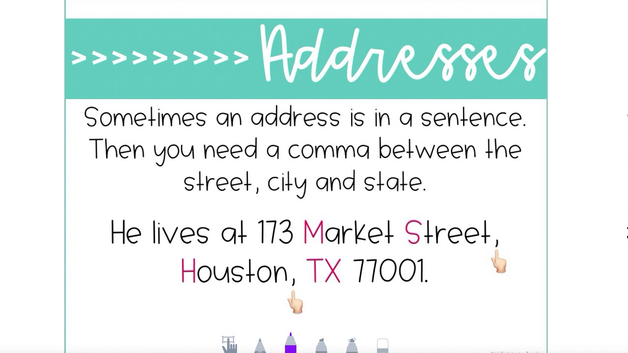 Commas in Addresses