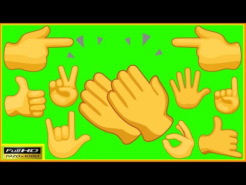 Top 15 Animated green screen hand Emoji Free Download HD|Like|Unlike|Clapping emoji and more..