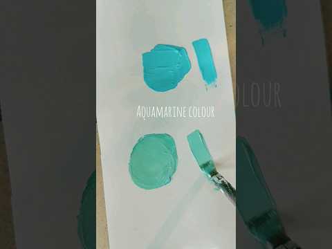 How to make Aqua Colours with acrylic #howto #aqua #colour #acrylic #shorts #subscribe