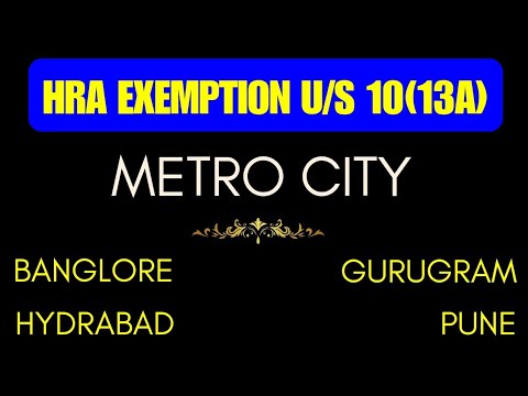 HRA Exemption Under Section 10(13A): Save Taxes on Rent!" HRA Exemption u/s 10(13A) II Metro City II