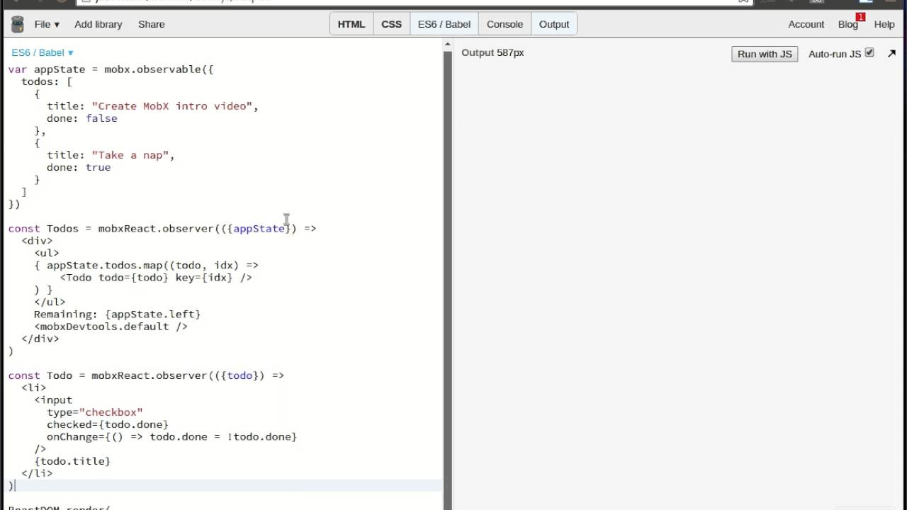 Introduction to state management with MobX and React