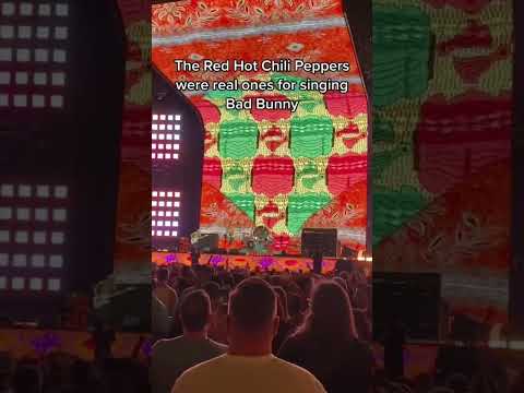 That’s why I love them 😍 #badbunny #redhotchilipeppers #meportobonito #2022concerts #youtubeshorts
