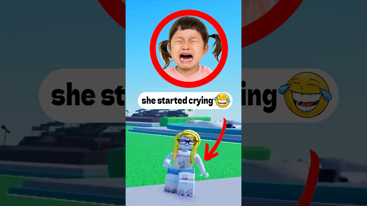 SHE WAS CRYING 😂 #robloxshorts #robloxmemes #roblox #robloxedit #robloxedits
