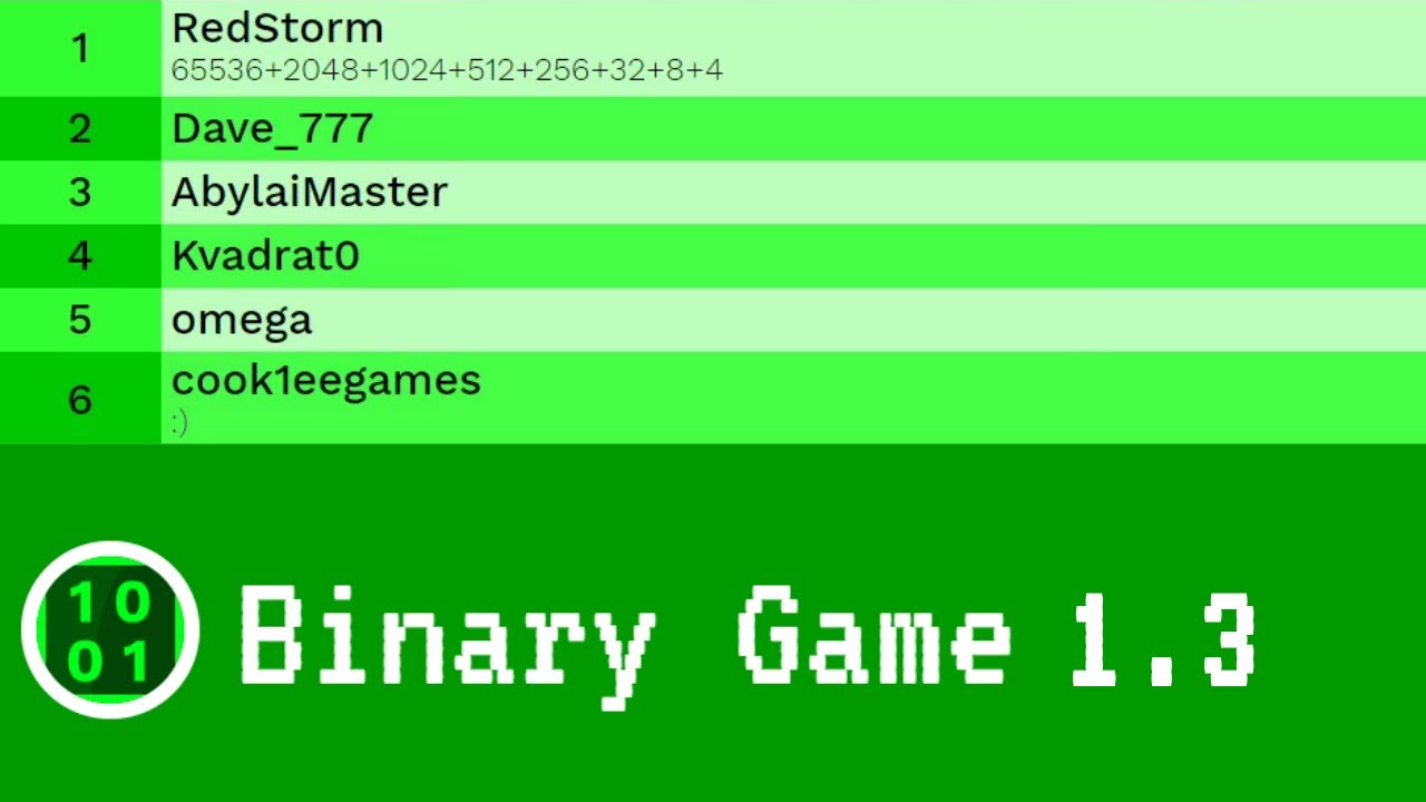 Binary Game 1.3