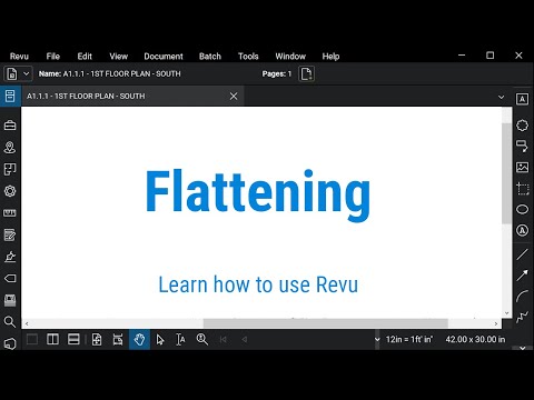 Bluebeam Revu: Flattening