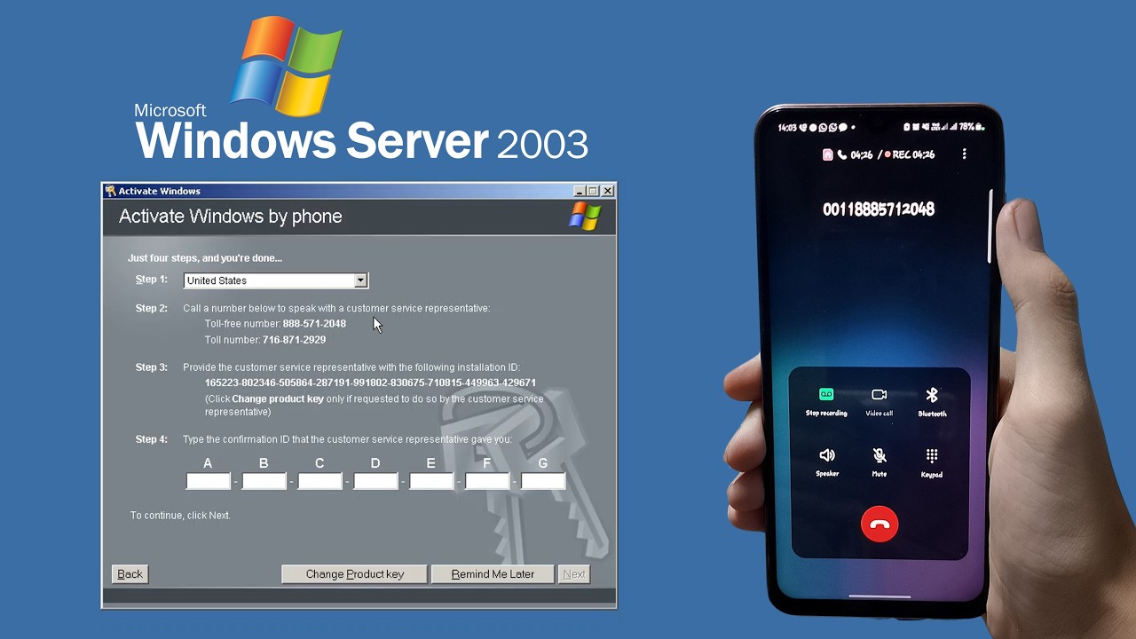 Activating Windows Server 2003 22 Years Later!