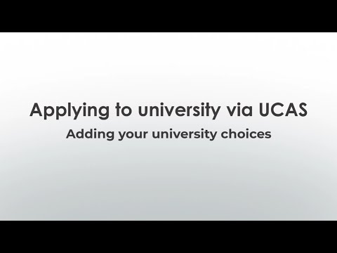 4. UCAS Application Guide: Adding Your University Choices
