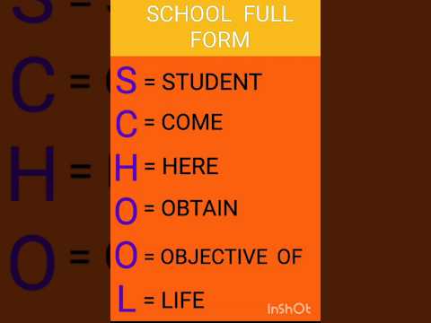 School full form| full form of schoo|#fullform #shorts#school #trendingshorts #JoshiEducation 29#gk