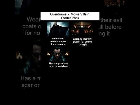 Overdramatic Movie Villain Starter Pack