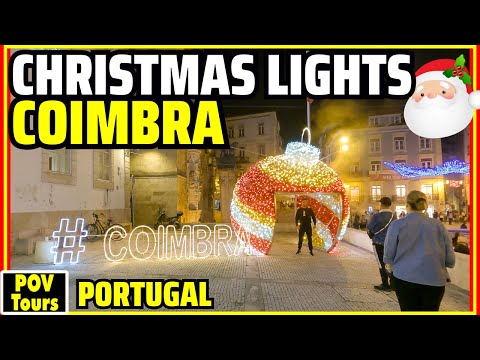 COIMBRA Christmas Lights 2023 | Portugal