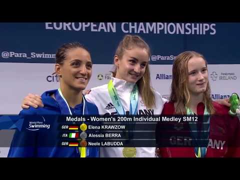 Women's 200m Individual Medley SM12 Medal Ceremony | Dublin 2018