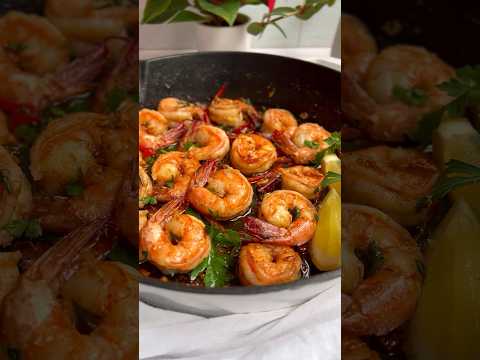 Gambas Al Ajillo #garlicprawns #spanishtapas #garlicshrimp