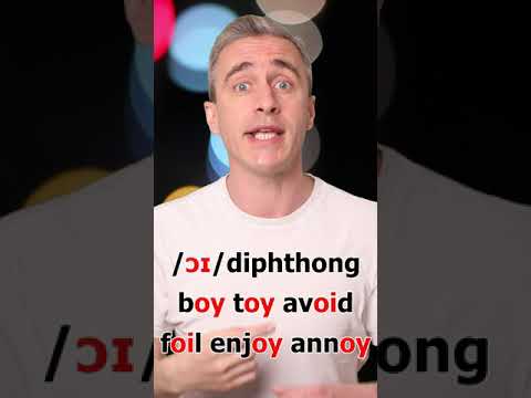 Double vowel sounds /ɔɪ/ diphthong
