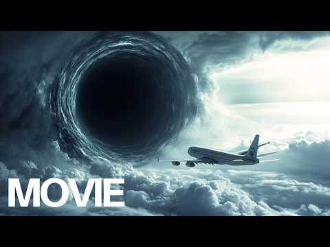 A plane flies through a black hole and falls into the past | Action, Sci-Fi Movie