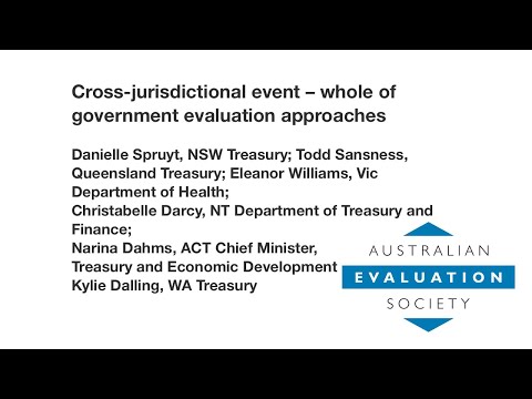 Whole of government evaluation approaches