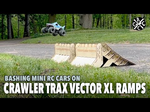 Bashing Mini RC Cars On Crawler Trax Vector XL Ramps
