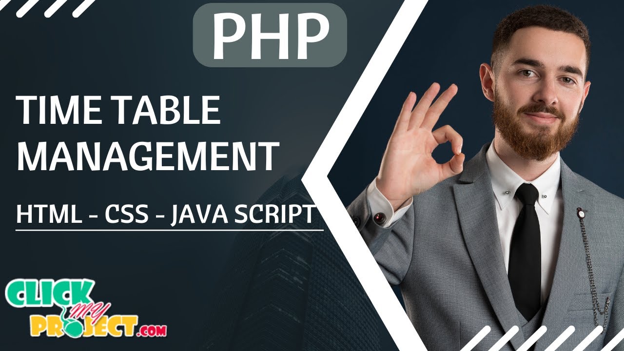PHP Web Application Project - Time Table Management System - ClickMyProject