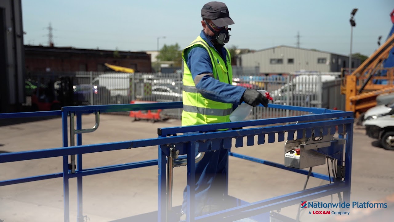 Nationwide Platforms - Sanitising MEWPS (Mobile Elevated Work Platform)