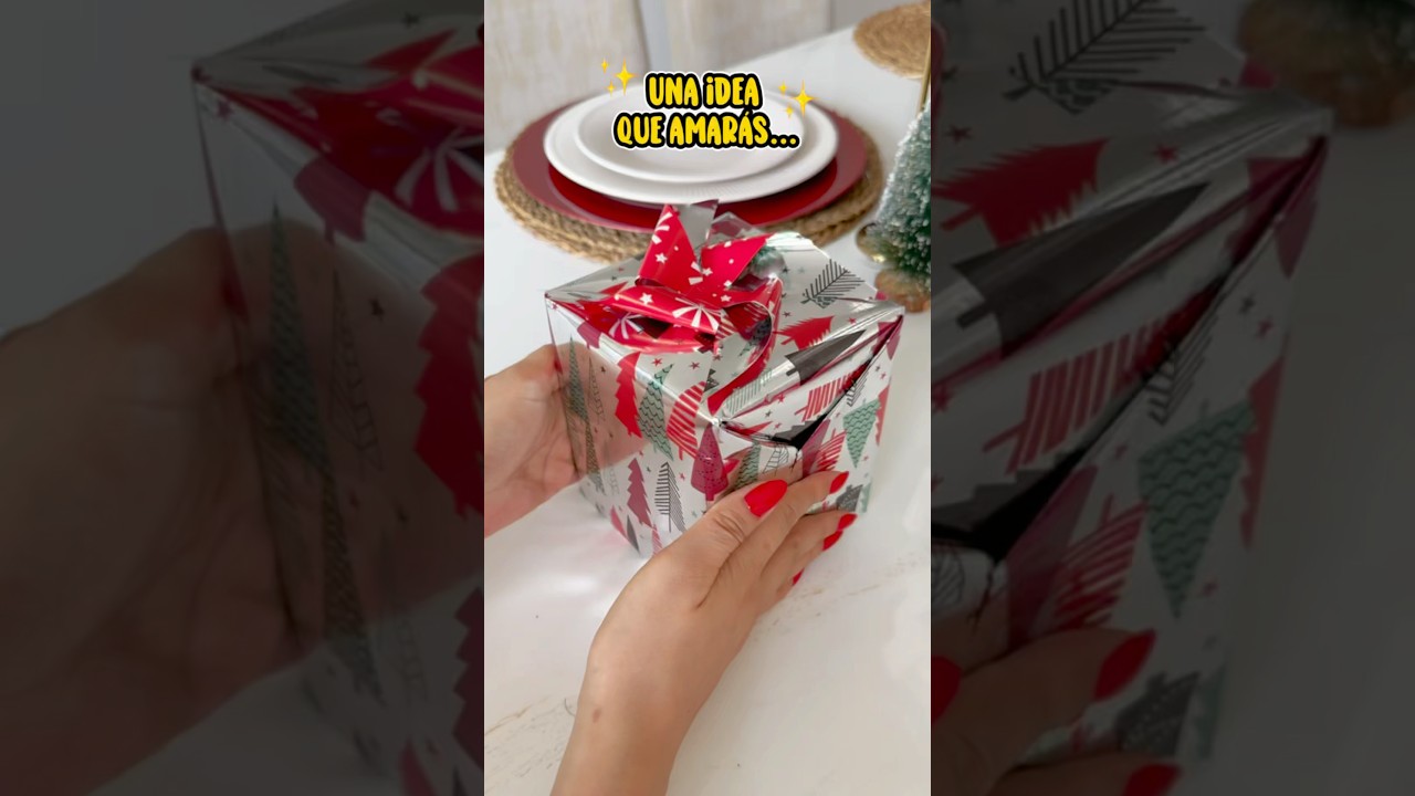 Envuelve tus regalos así, un detalle muy hermoso… #regalos #ideascreativas #losabias #tips #navidad