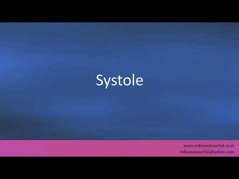 Pronunciation of the word(s) "Systole".