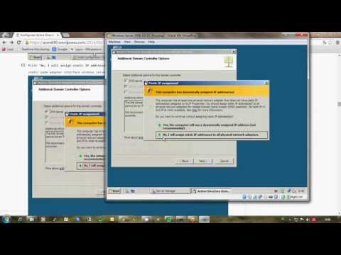 How To Install & Configure Active Directory Domain Controller (AD DC) On Windows Server 2008