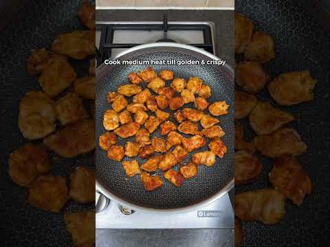 Most Delicious High Protein Crispy Orange Chicken Meal Prep! ONLY 500 CALS #fitness #recipe #foodie