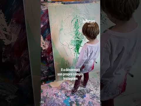 Laurent, 2 ans et demi, vend déjà ses peintures à 7 000 euros