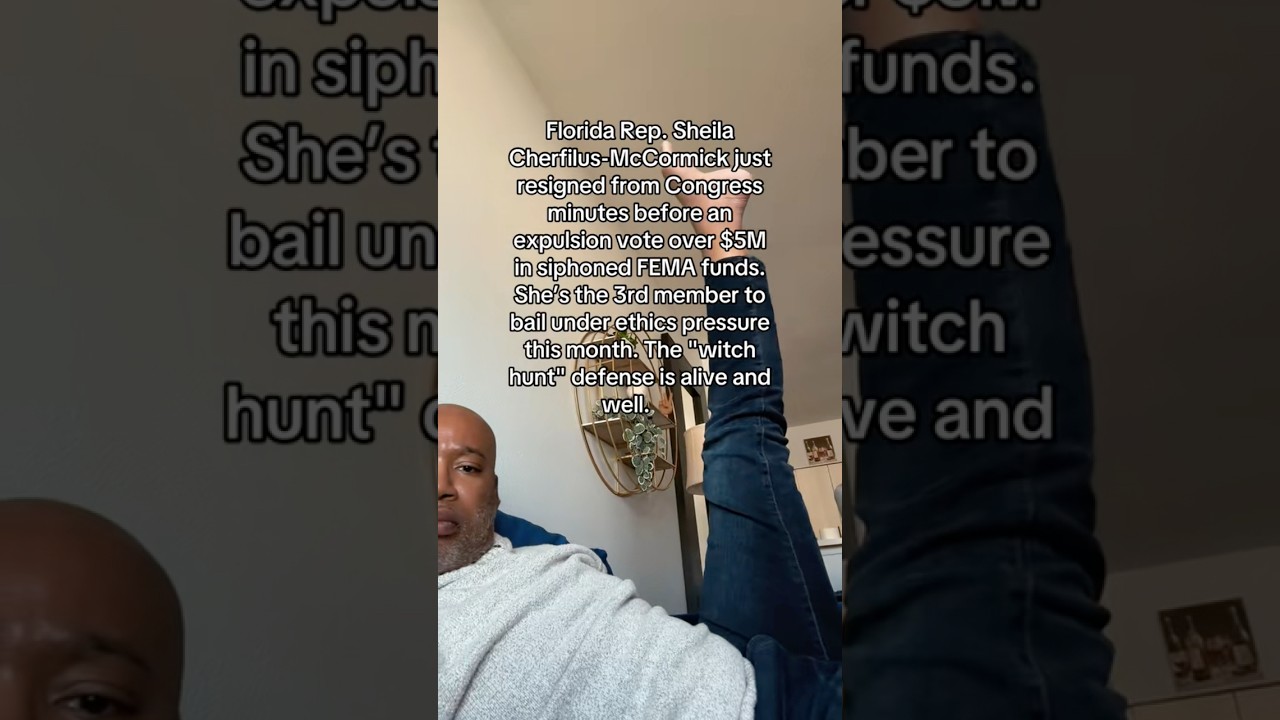 FEMA Fraud Fallout: Cherfilus-McCormick Resigns Minutes Before Expulsion Vote. #shorts