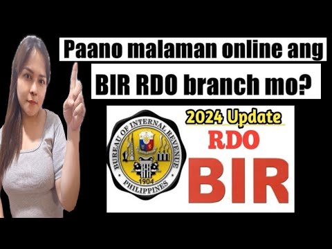 How to know your BIR RDO Branch online? Paano malaman online ang BIR RDO branch mo?