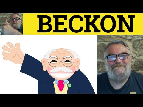 🔵 Beckon Meaning - Beckons Defined - Beckoned Examples - Beckoning Definition C2 English Vocabulary