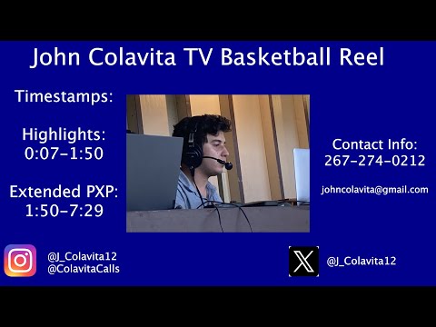 John Colavita Basketball TV Reel 2024