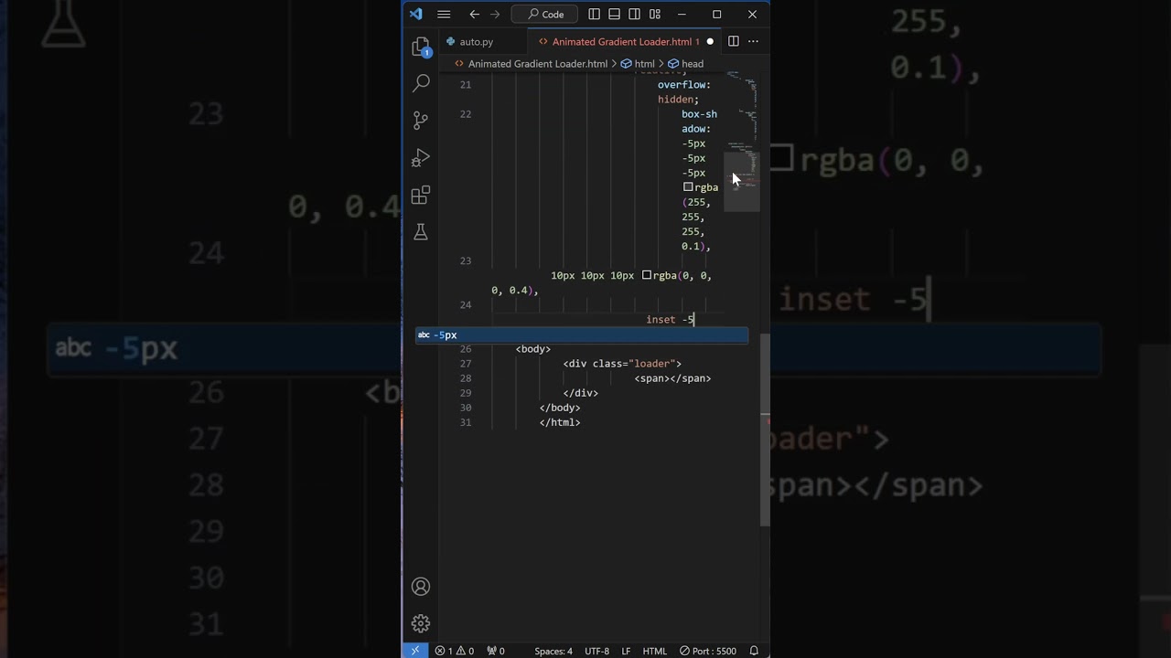 Animated Gradient Loader | HTML CSS
