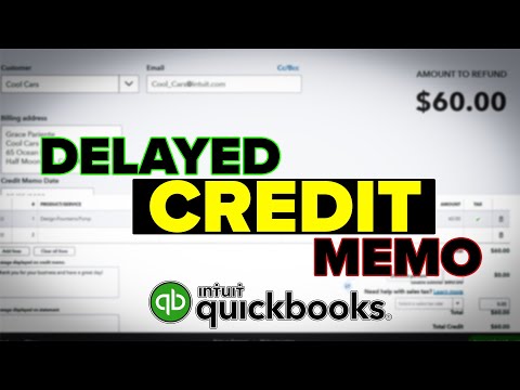 Credit Memos and Delayed Credits | QuickBooks Online Tutorial