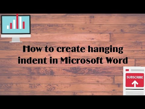 How to set your references in hanging indent style
