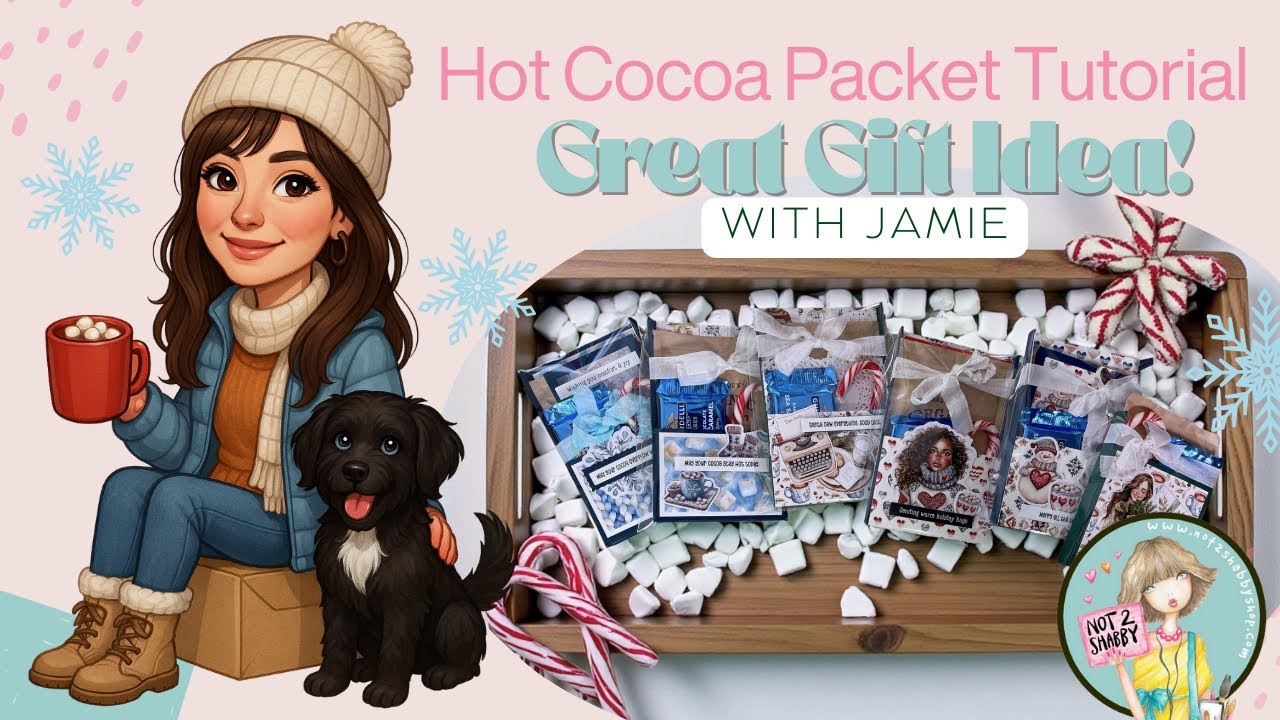 Make These ADORABLE Hot Cocoa Packets! Perfect for Craft Shows & Gifts