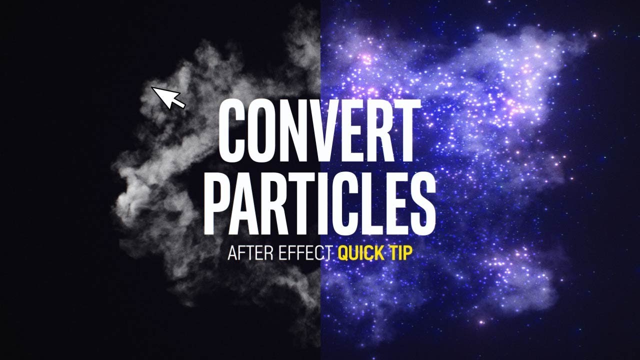 After Effects Quick Tip Easy Convert to Particles